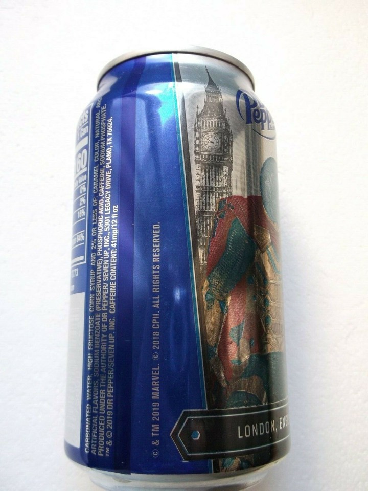 DR PEPPER DARK BERRY SPIDER-MAN 2019 USA limited edition empty can top ...