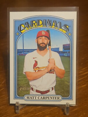 2021 Topps Heritage 677 Matt Carpenter St. Louis Cardinals Baseball ...