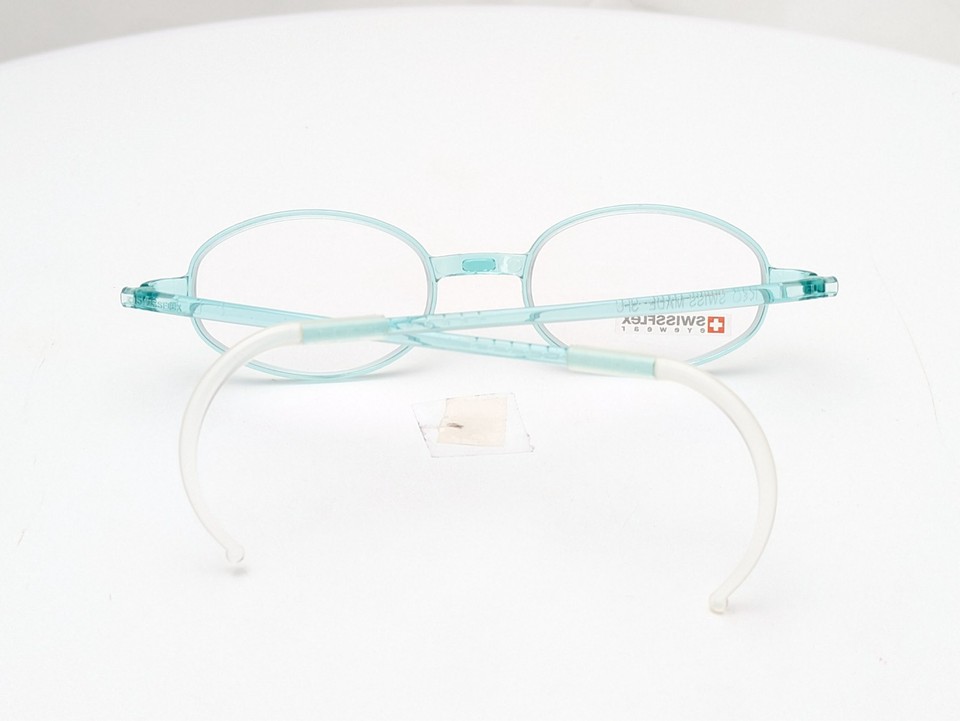 Swissflex Oval Full Rim Turquoise Teal Kids Eyeglasses Frames 40mm ...