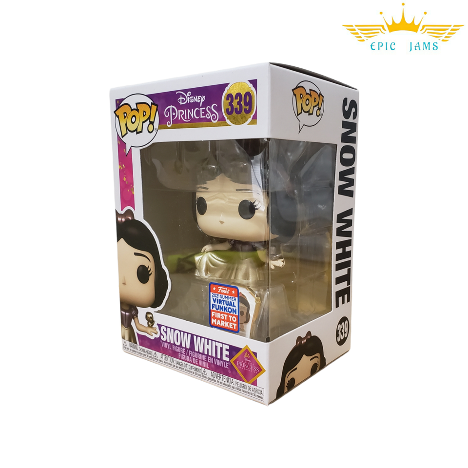 Funko Pop Disney Princess SNOW WHITE #339 2021 Virtual Funkon First To ...