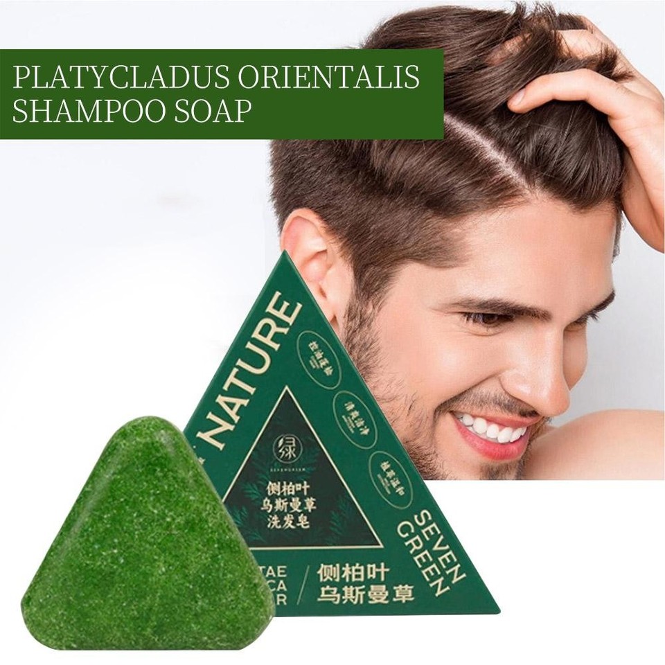 Nature Triangle Shampoo Bar,Seven Green Platycladus Orientalis Shampoo ...