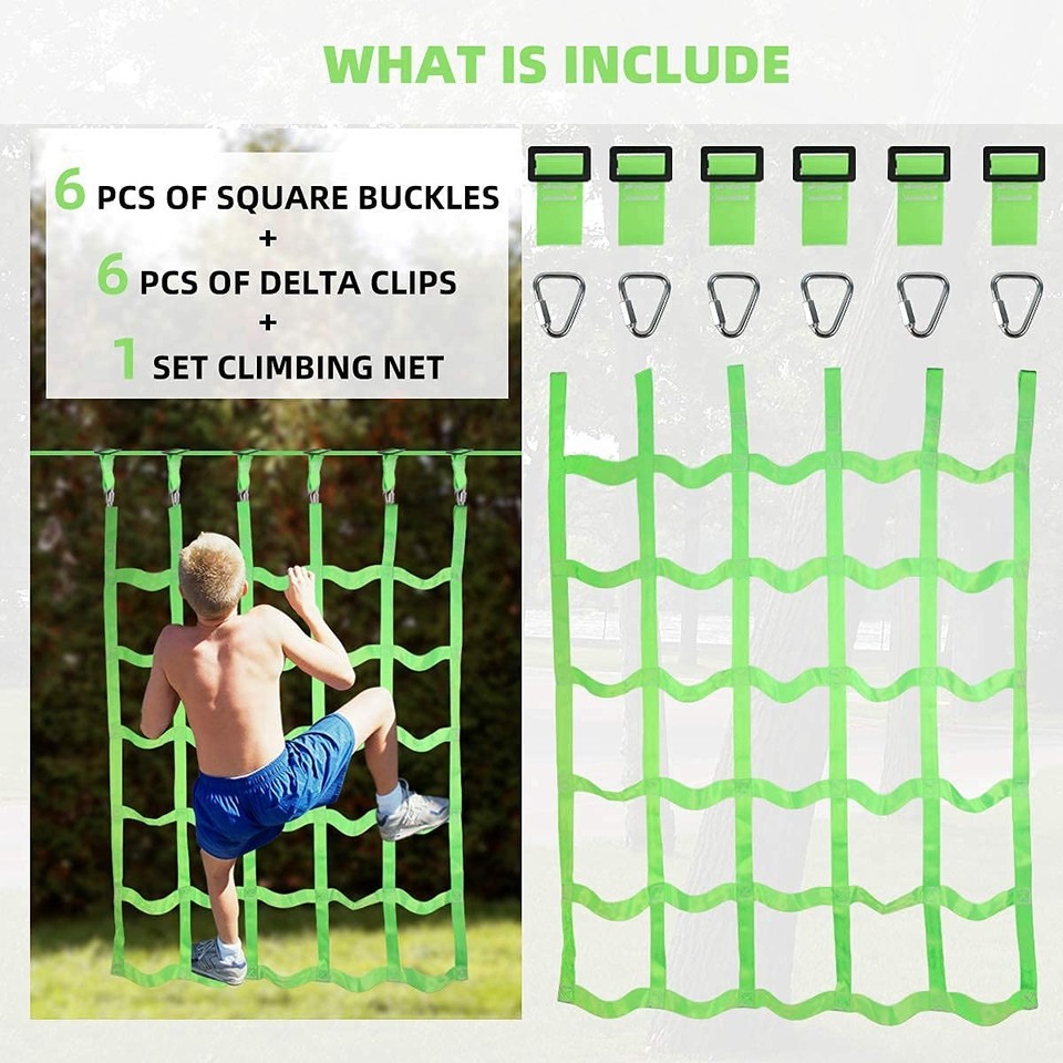 Climbing Net for Kids Outdoor,Climbing Cargo Net Kids Playground,Ninja ...
