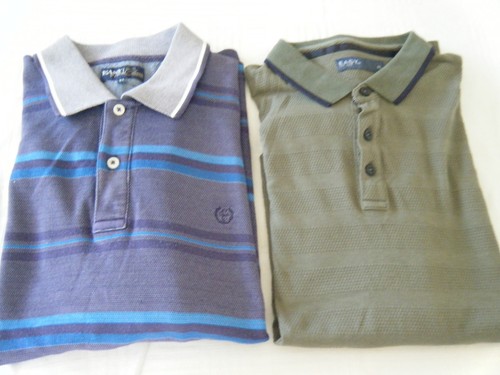 2 X EASY Men's Polo shirts XL used short sleeve 44-46 INCH CHEST. | eBay