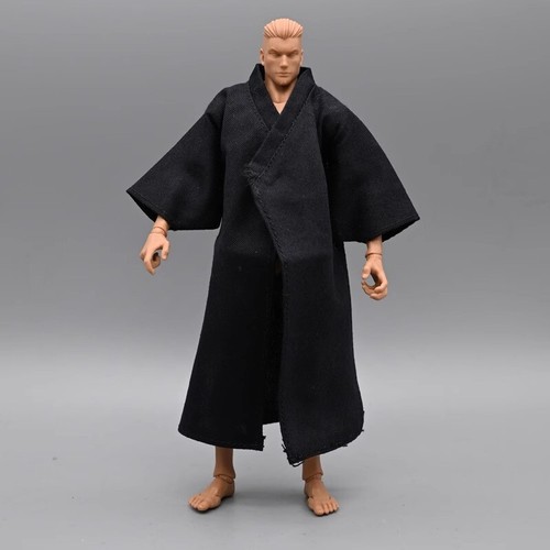 1/12 Scale Male Kung Fu Robe Tunic Model Fits 6”ph Tbl Action Figure ...