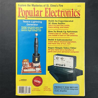 POPULAR ELECTRONICS Magazine Vintage September 1990 | eBay