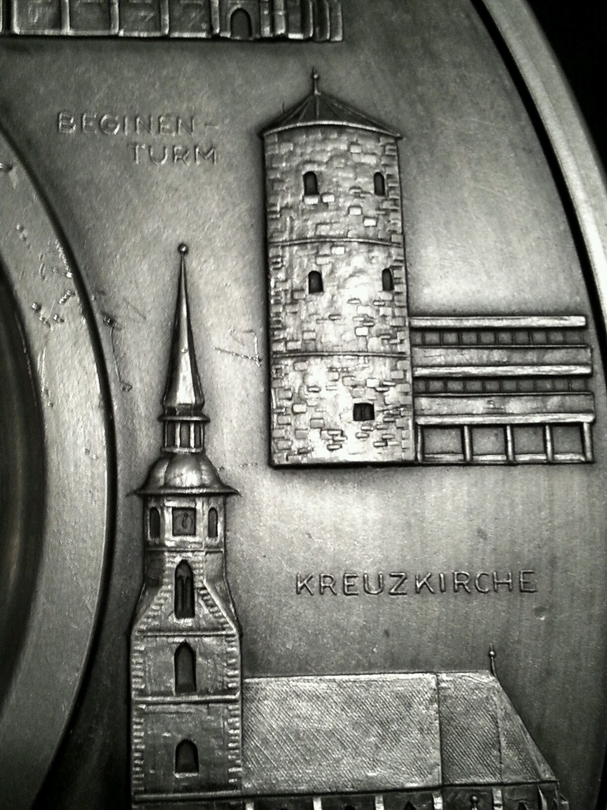 Vintage German pewter EZR Zinn plate Hanover Niedersachsen | eBay