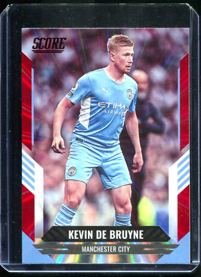 Kevin De Bruyne 2020-21 Score Soccer Panini Red Laser Sports Soccer ...