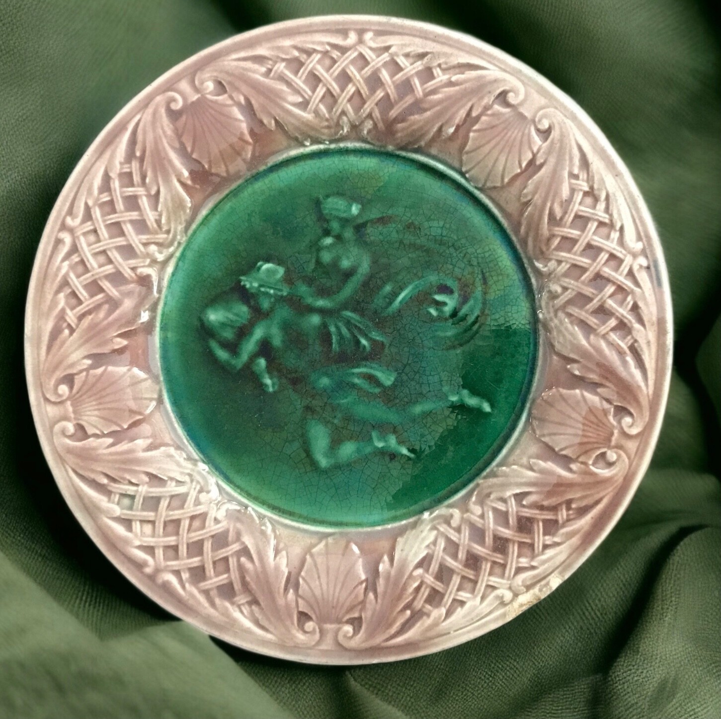 VTG Rare Griffin Smith Hill Etruscan Majolica Plate~Greek Mythology~9 ...