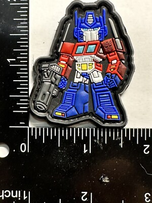 Optimus Prime Transformers pvc rubber morale ranger eye patch Edc | eBay