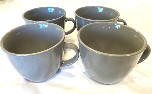 4 TARGET SLATE GRAY MUGS GOES WELL WITH THRESHOLD WELLSBRIDGE - FREE ...