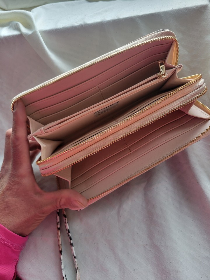 A New Day Designs Reptile Snake Skin Design Double Zip Wallet Clutch ...