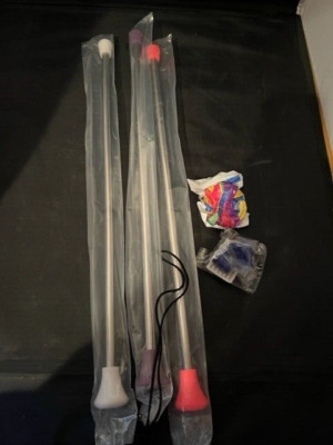 23 ALLdBUZZ 3 Packs Twirling Baton Set - Weighted with ribbons and tips ...