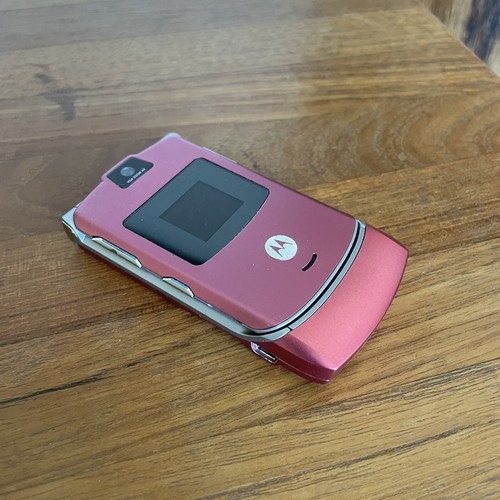 Original Vintage Pink Motorola RAZR Razor Flip Mobile Cell Phone ...