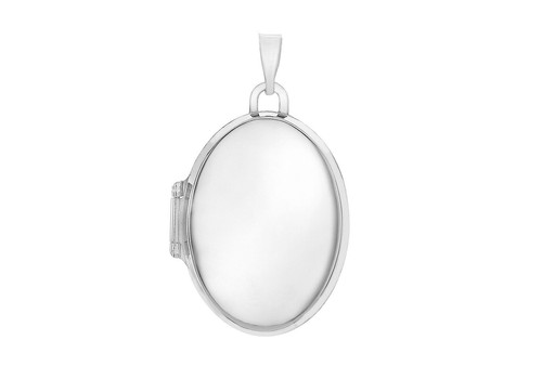 Médaillon Ovale Pendentif 9ct Blanc Or | eBay