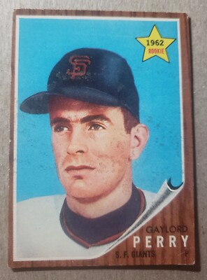 1962 Topps Gaylord Perry Rookie #199 San Francisco Giants RC | eBay