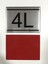 APARTMENT NUMBER SIGN -4L -BRUSHED ALUMINUM (2.25X3, Aluminium ...