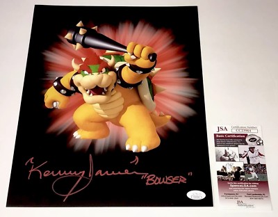 KENNY JAMES Signed BOWSER 11x14 Nintendo Super Mario Photo Autograph ...