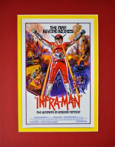 INFRA-MAN The MAN BEYOND BIONICS PRINT Professionally Matted Basil ...