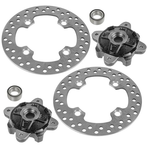 Front Left Right Wheel Hub Disc Rotor Bearing for Polaris Ranger 800 ...