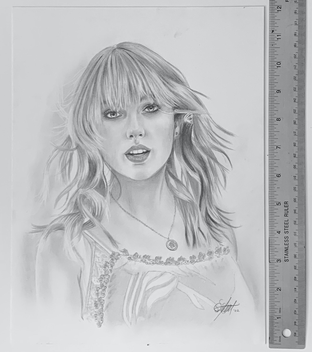 Taylor Swift Pencil Sketch