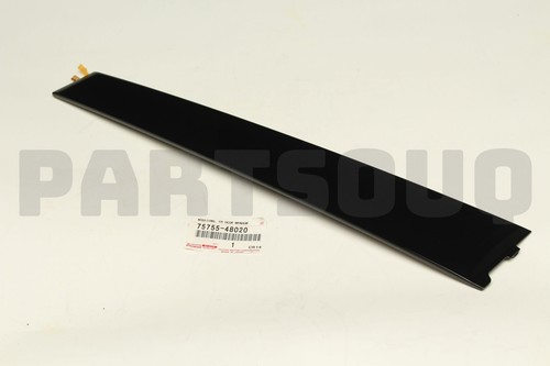 7575548020 Genuine Toyota MOULDING, FRONT DOOR WINDOW FRAME, REAR RH ...