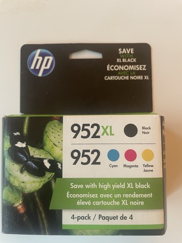 HP 952 Combo Pack Standard Capacity Ink Cartridges - Black/Yellow/Cyan ...