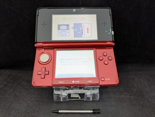 B1455 Nintendo 3DS console Flare Red Japan w/pen fx | eBay