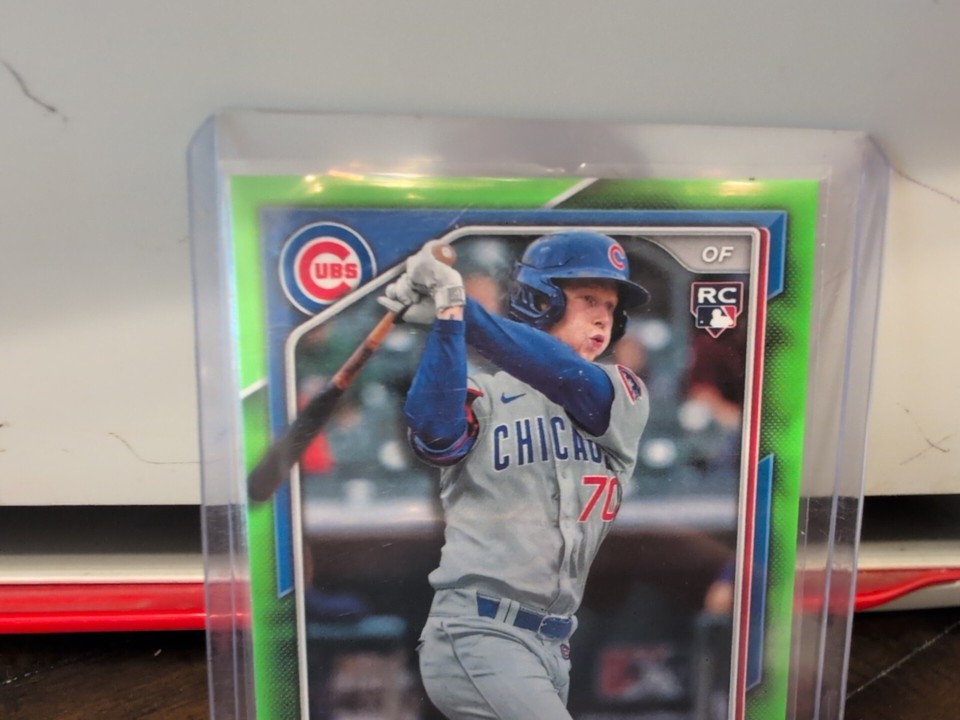2024 PETE CROW ARMSTRONG #/399 Bowman Neon Green Border Rookie RC CARD ...
