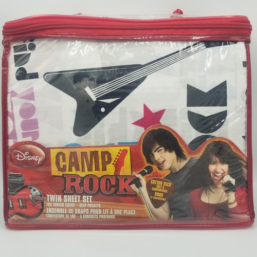 Disney Twin Sheet Set Jonas Brothers Demi Lovato Camp Rock Twin Bedding ...