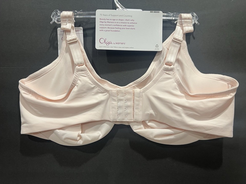 Olga Cloud 9 Style 8961 Bra 2 Ply Smooth Lace Detail Light Pink Size ...