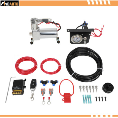 Air Lift Bag Control Kit 25804 Air Suspension Compressor Guage Switch ...