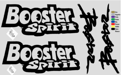 Set 4 Stickers MBK Booster Spirit Next Generation Compatible Motorcycle ...