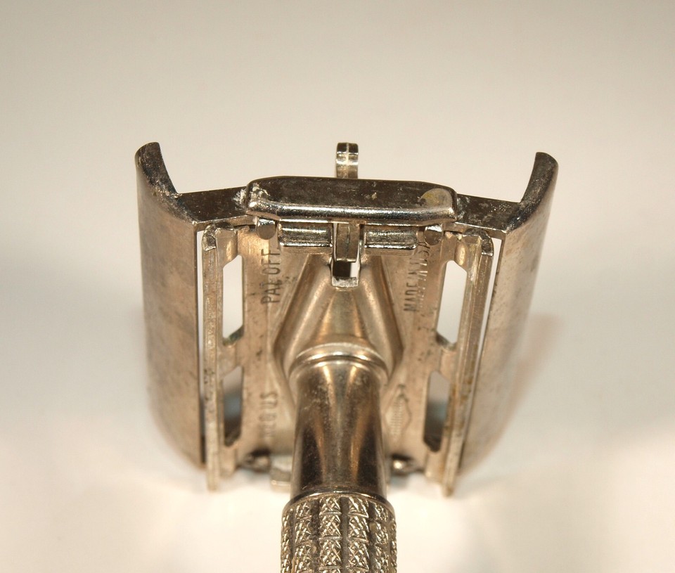 Vintage 1960 Gillette TTO Super Speed DE Safety Razor F-2 * Flare Tip ...