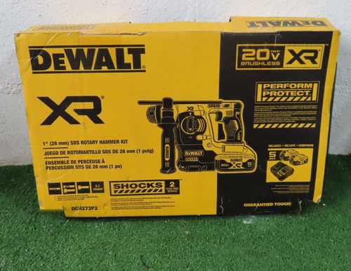 Dewalt DCH273P2 20V MAX SDS Rotary Hammer w/ (2) 5 Ah Batteries ...