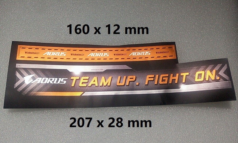 Gigabyte AORUS Series Logo Label Sticker Multi-Type PC Computer Tower ...