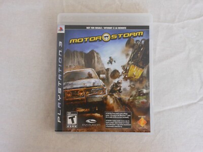 MotorStorm PlayStation 3, PS3 Complete w/Manual Not For Resale Edition ...