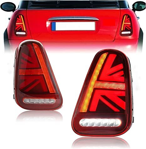 Red LED Sequential Rear Lamps Tail Lights For 2002-2006 Mini Cooper R50 ...