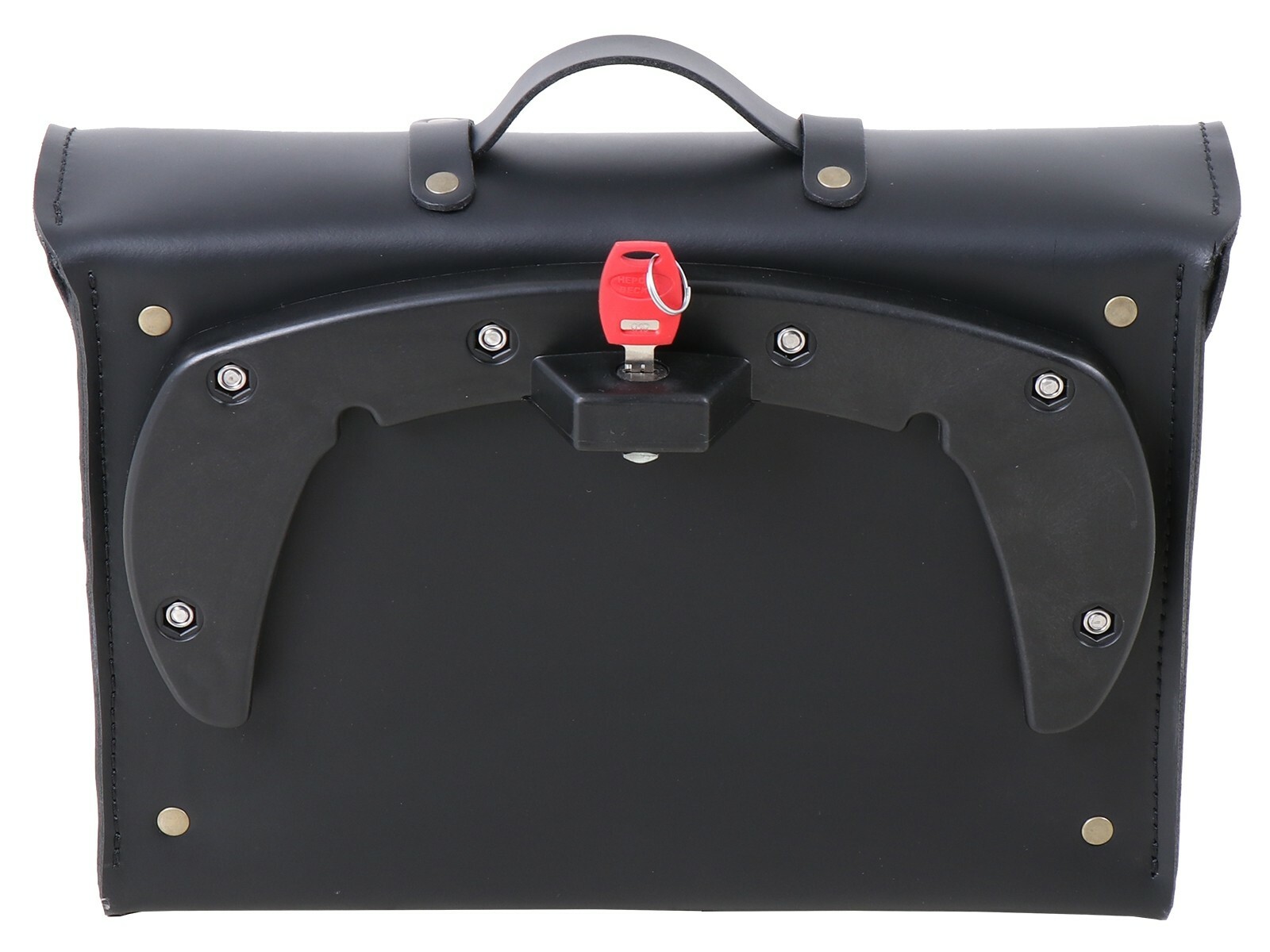 Hepco Becker Leather Legacy Briefcase Black With C-Bow Carrier | eBay