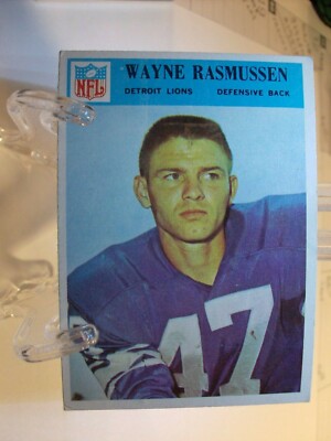 1966 Philadelphia Football #74 - Wayne Rasmussen RC - Detroit Lions 66 ...