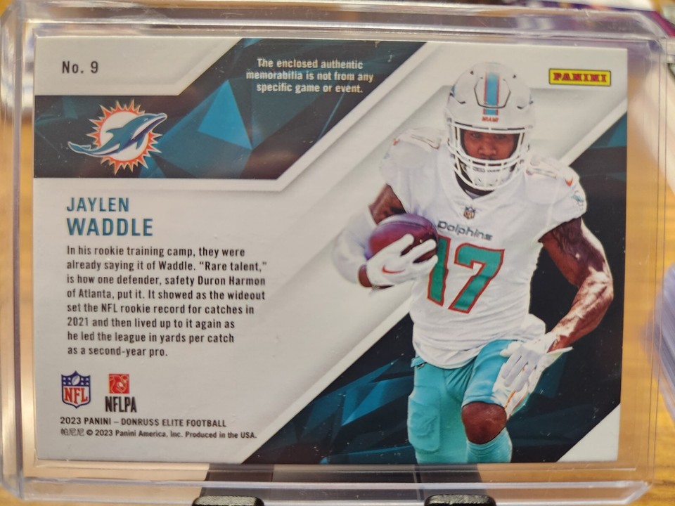Jaylen Waddle 2023 Elite Epic Materials 066/375 | eBay