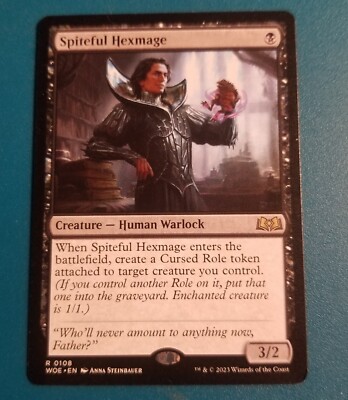 MTG 1x Spiteful Hexmage, NM, Wilds of Eldraine, Aura Role Token Cursed ...