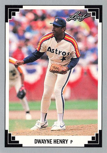 1991 Leaf #329 Dwayne Henry Houston Astros | eBay