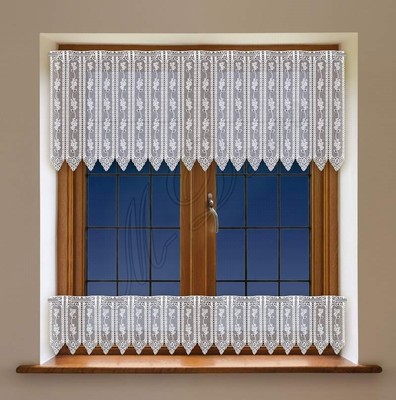 Modern CAFE NET CURTAIN price per metre drop 12",24"or35" ready to hang ...