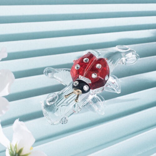 LONGWIN Crystal Ladybugs On Tree Figurine Collectible Glass Animal ...