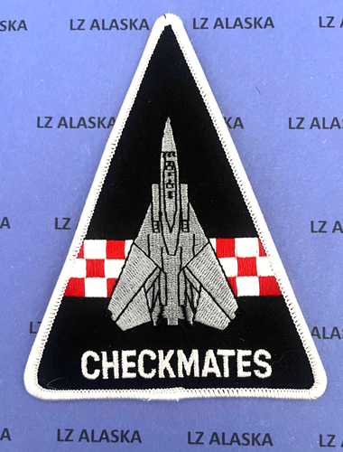 US NAVY VF-211 CHECKMATES STRIKE FIGHTER SQUADRON TRIANGLE PATCH N11 | eBay