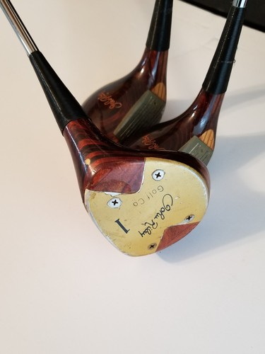 John Riley Golf Co. Vintage Set of RH Woods 1,3,5 Power Tip Steel Shaft ...