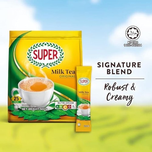 Super 3-In-1 Instant Original Milk Tea 25 Sticks x 20g ( Pack of 12 ...