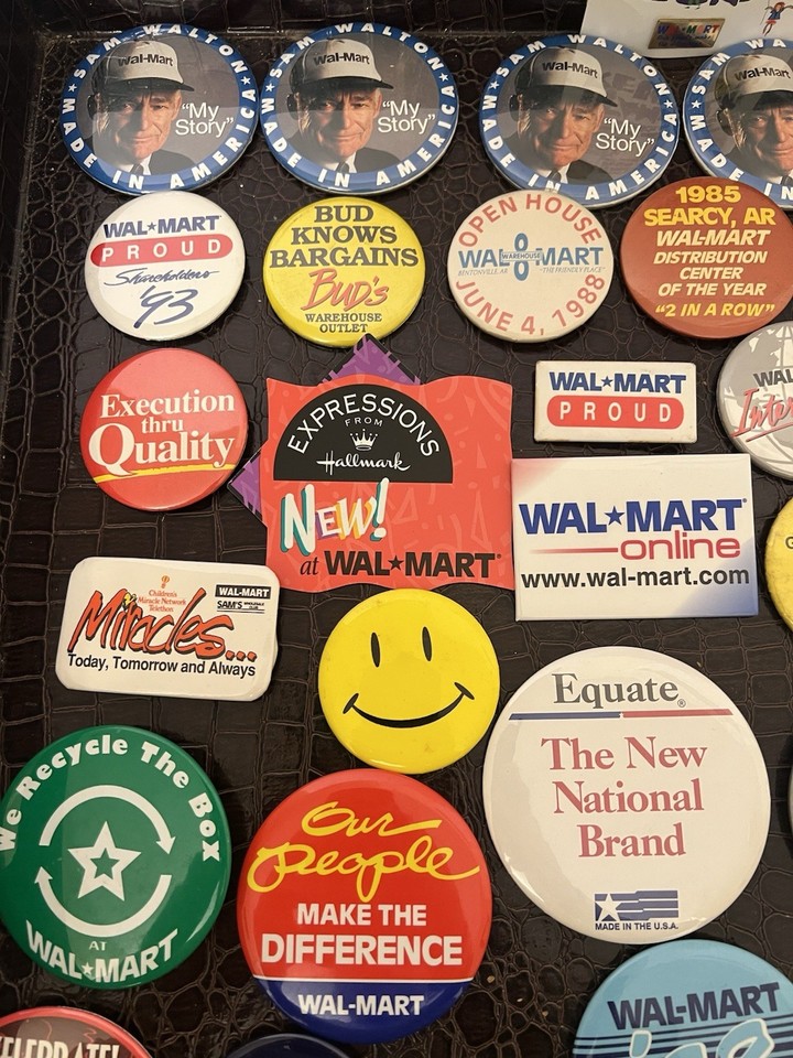 50+ Lot Vintage Walmart Badge Button Pin Employee 80’s 90’s | eBay