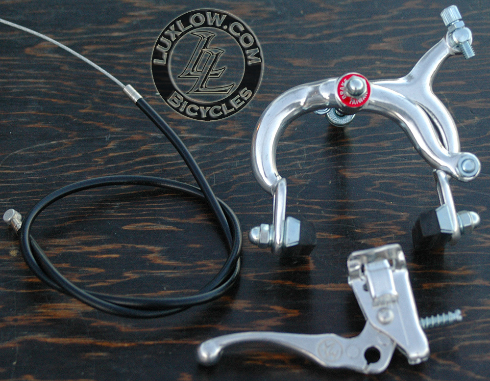 Silver Fixie MX Lever ALLOY Front Brake Caliper Cable FixedGear Bicycle ...