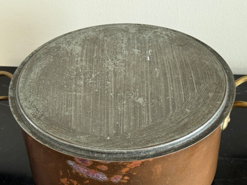 Vintage Waldow Brooklyn, NY Copper Cooking Pot with Brass Handle | eBay